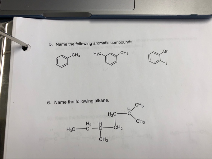 Solved 5. Name the following aromatic compounds. CH3 H3C CH3 | Chegg.com