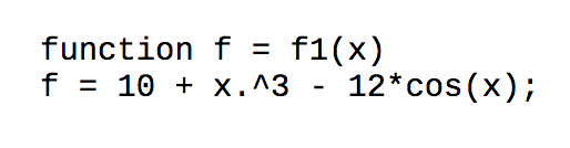 1. Bisection method Matlab function bisection.m for | Chegg.com