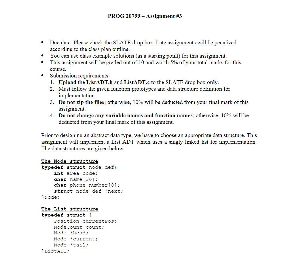 Solved PROG 20799-Assignment \#3 - Due date: Please check | Chegg.com