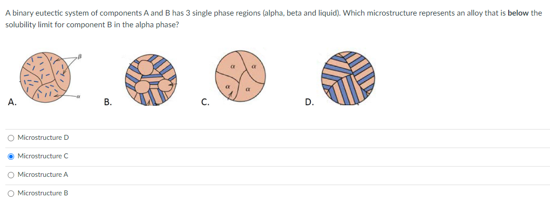 Solved A binary eutectic system of components A and B has 3 | Chegg.com