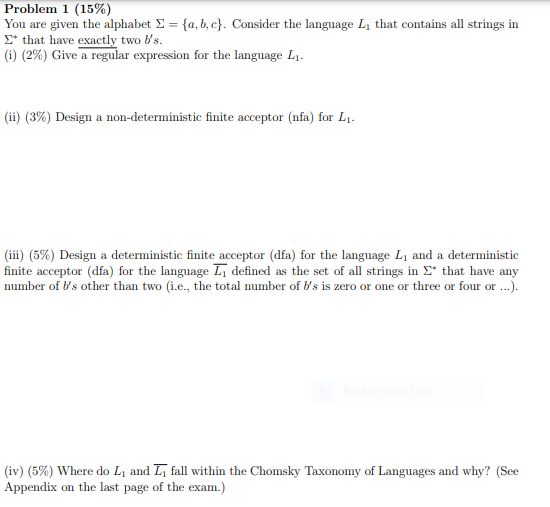 Solved Problem 1 (15%) You are given the alphabet S = | Chegg.com