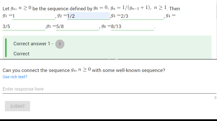 Solved Let gn,n≥0 be the sequence defined by | Chegg.com