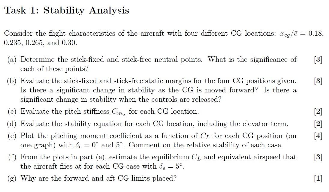 The main wing of the aircraft is positively cambered. | Chegg.com