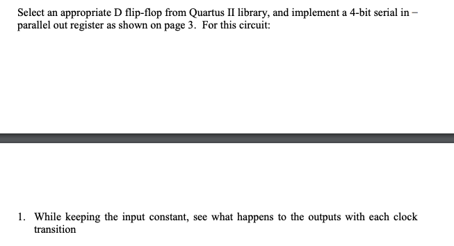 Solved Select an appropriate D flip-flop from Quartus II | Chegg.com