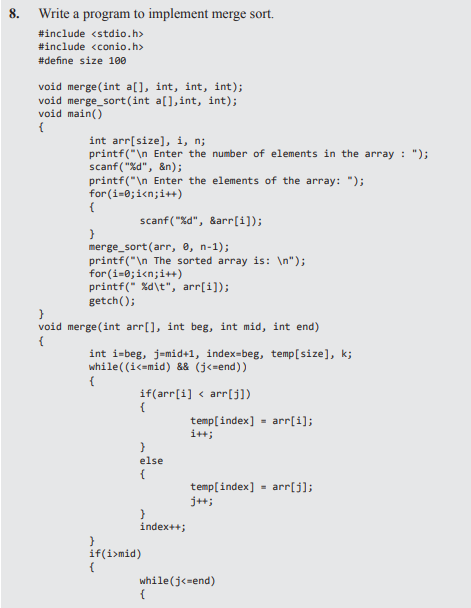 Solved Q3 (75 points): Recall that merge sort runs in | Chegg.com