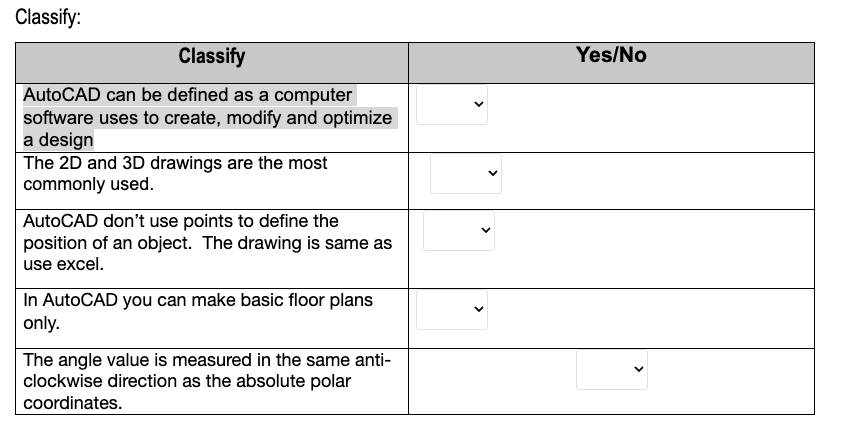 Solved Classify: | Chegg.com