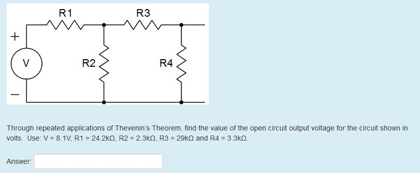 Solved V. R1 V2 R3 R2 For the circuit shown, what is the | Chegg.com
