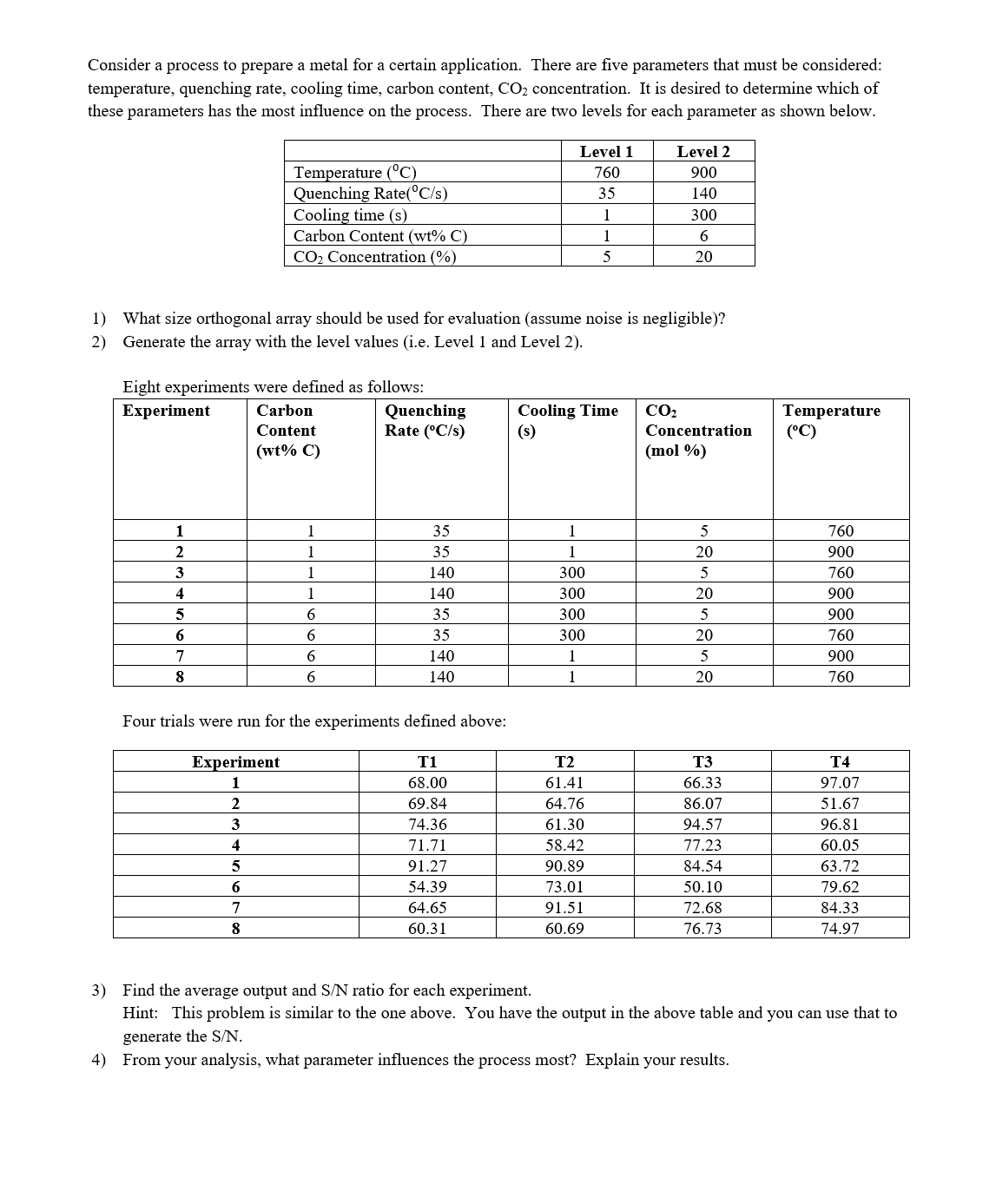 Solved Consider a process to prepare a metal for a certain | Chegg.com