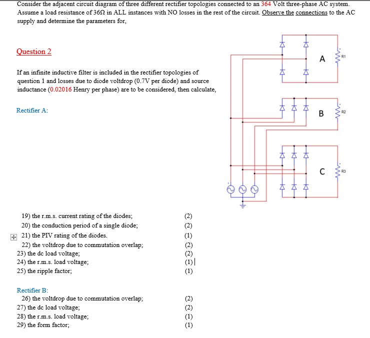 Solved Consider the adjacent circuit diagram of three | Chegg.com
