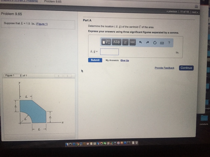 Solved Suppose that L = 1.5 in. Determine the location (x | Chegg.com
