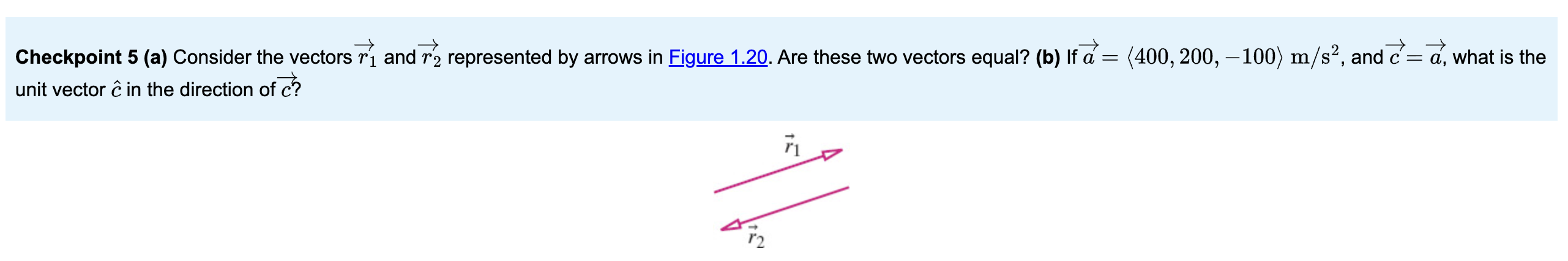 Solved Checkpoint 5 (a) Consider the vectors r1 and r2 | Chegg.com