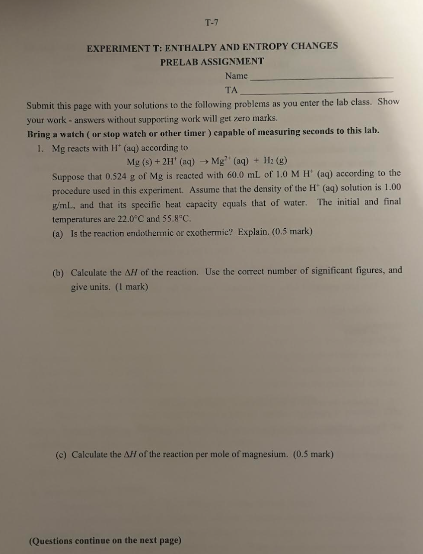 Solved Submit this page with your solutions to ﻿the | Chegg.com