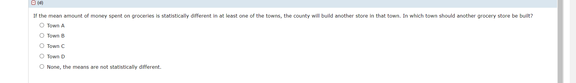 Solved The Test Is Done With A 95 Confidence Level Find