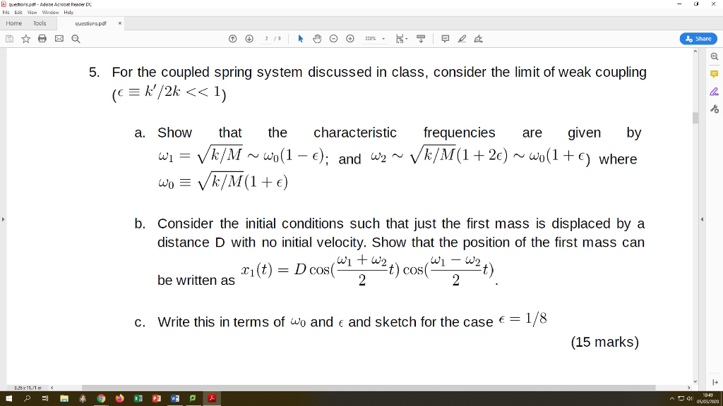 Solved questions.pdt - Adobe Acrobat Reader File Edit Vies | Chegg.com