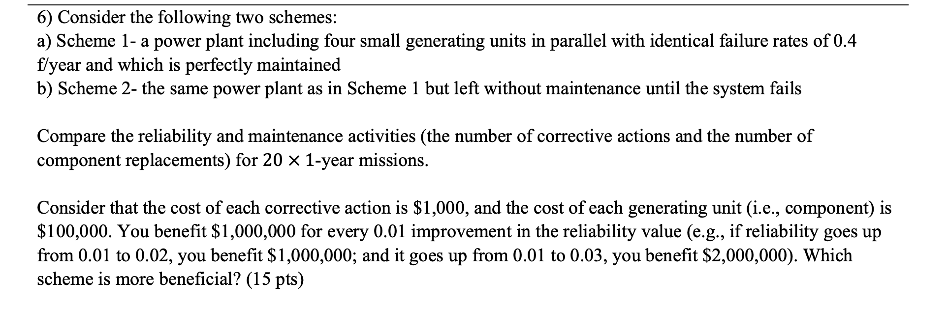Solved 6) Consider the following two schemes: a) Scheme 1- a | Chegg.com
