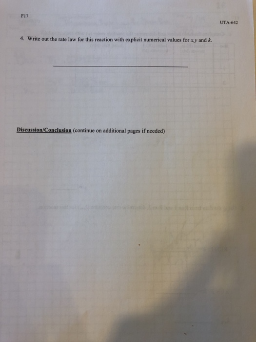 FI7 LAB REPORT EXPERIMENT UTA-642 -S I. Preparation | Chegg.com