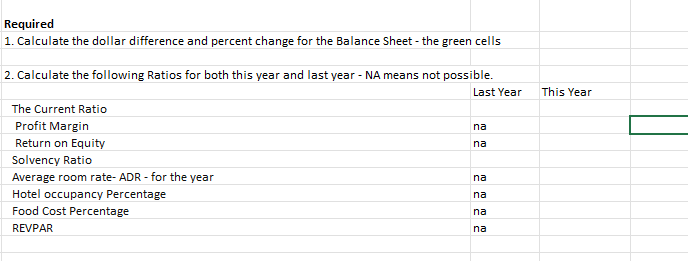 3alance SheetRequired 1. Calculate the dollar | Chegg.com