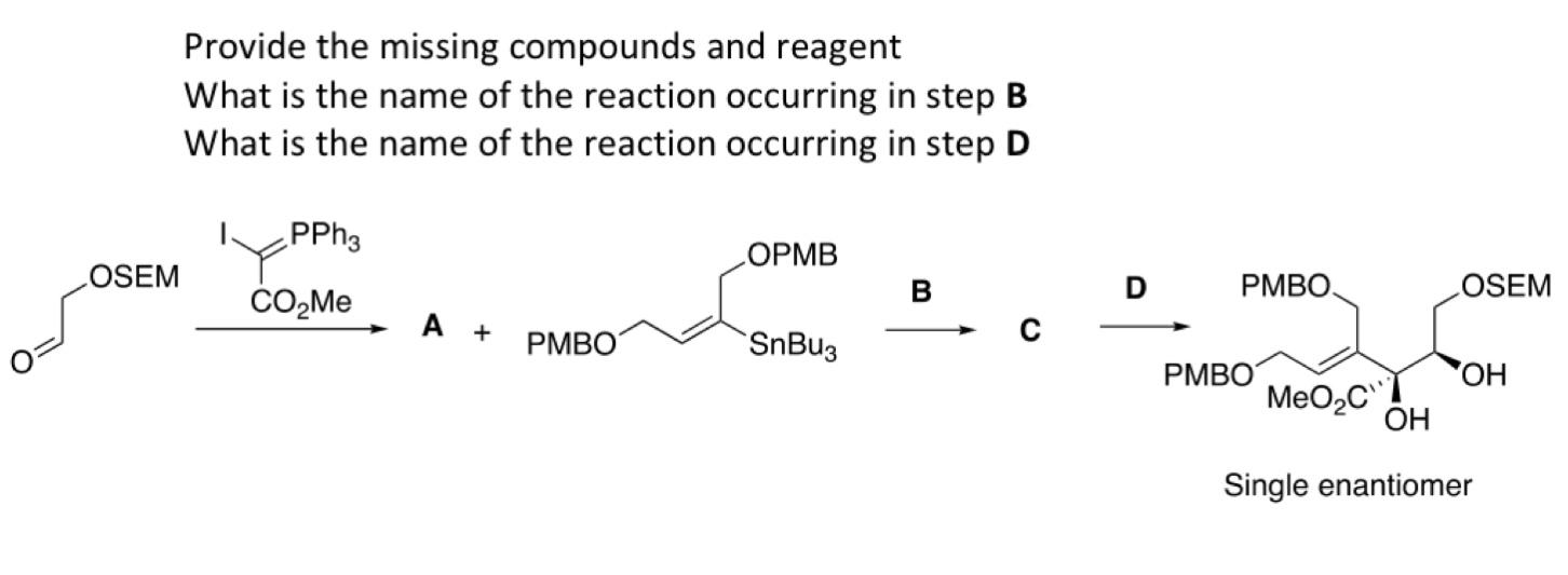 [Solved]: Provide the missing compounds and reagent What i