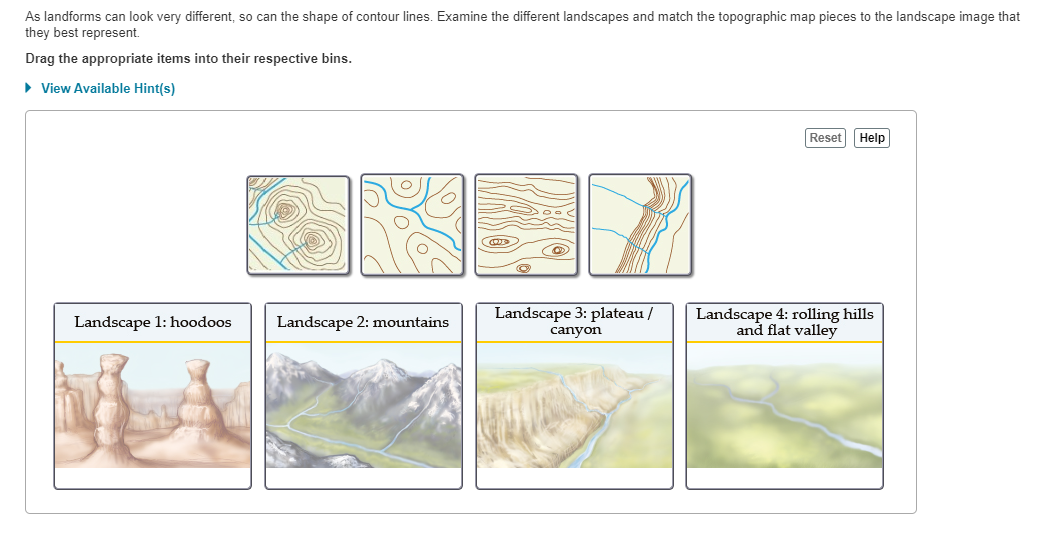 Solved As landforms can look very different, so can the | Chegg.com