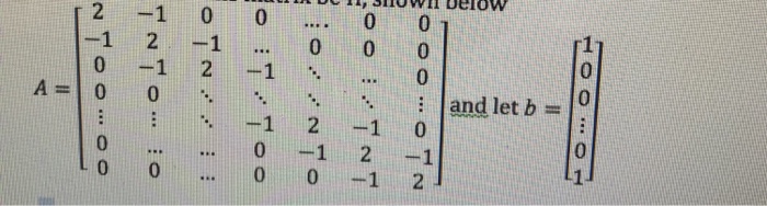 Solved A is an nxn matrix. Write a Matlab code that solves | Chegg.com