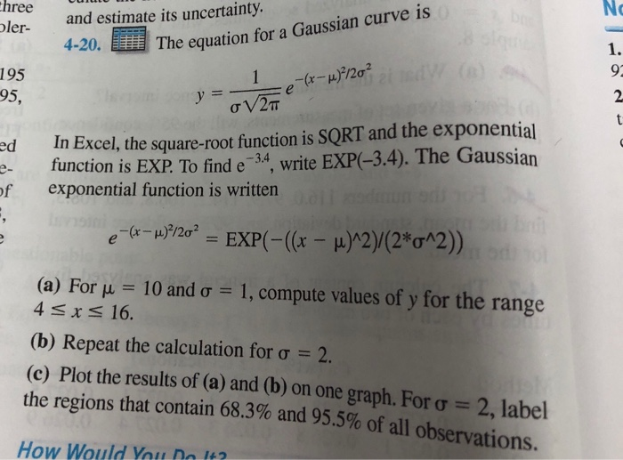 Solved No ler and estimate its uncertainty e equation for a | Chegg.com