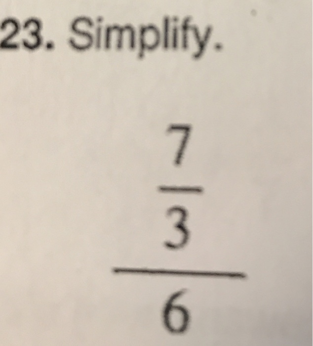 Solved 23. Simplify. | Chegg.com