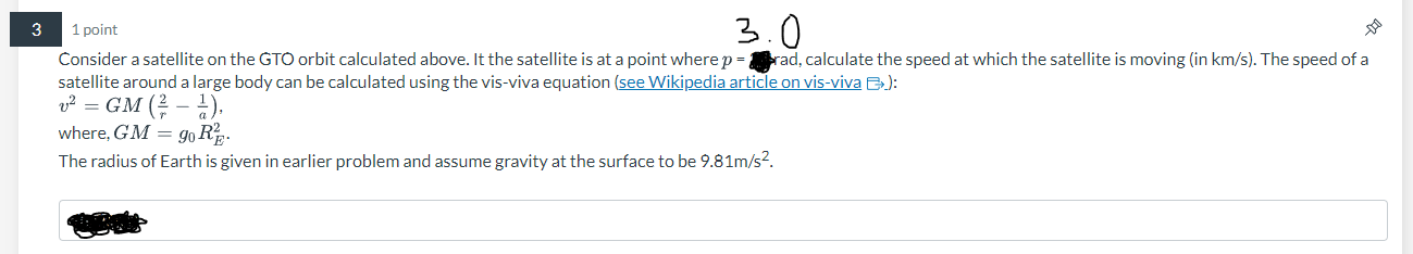 Solved Consider a GTO orbit (see Wikipedia article on GTO | Chegg.com