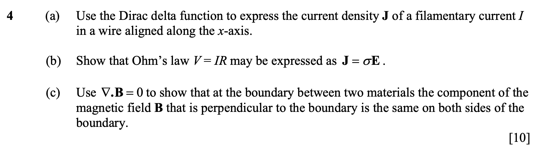 Solved 4 (a) Use the Dirac delta function to express the | Chegg.com