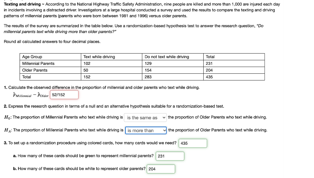 Solved Texting and driving - According to the National | Chegg.com