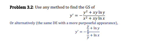 Solved Problem 3.2: Use any method to find the GS of | Chegg.com