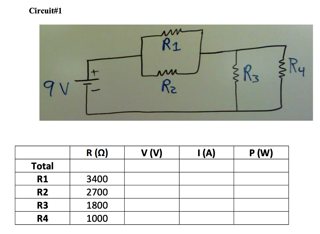 Solved Circuit#1Circuit#2 \begin{tabular}{|c|l|l|l|l|} | Chegg.com