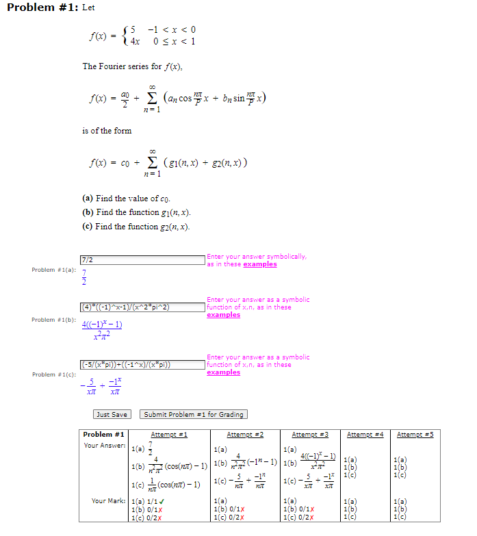 Solved Problem # 1: | Chegg.com