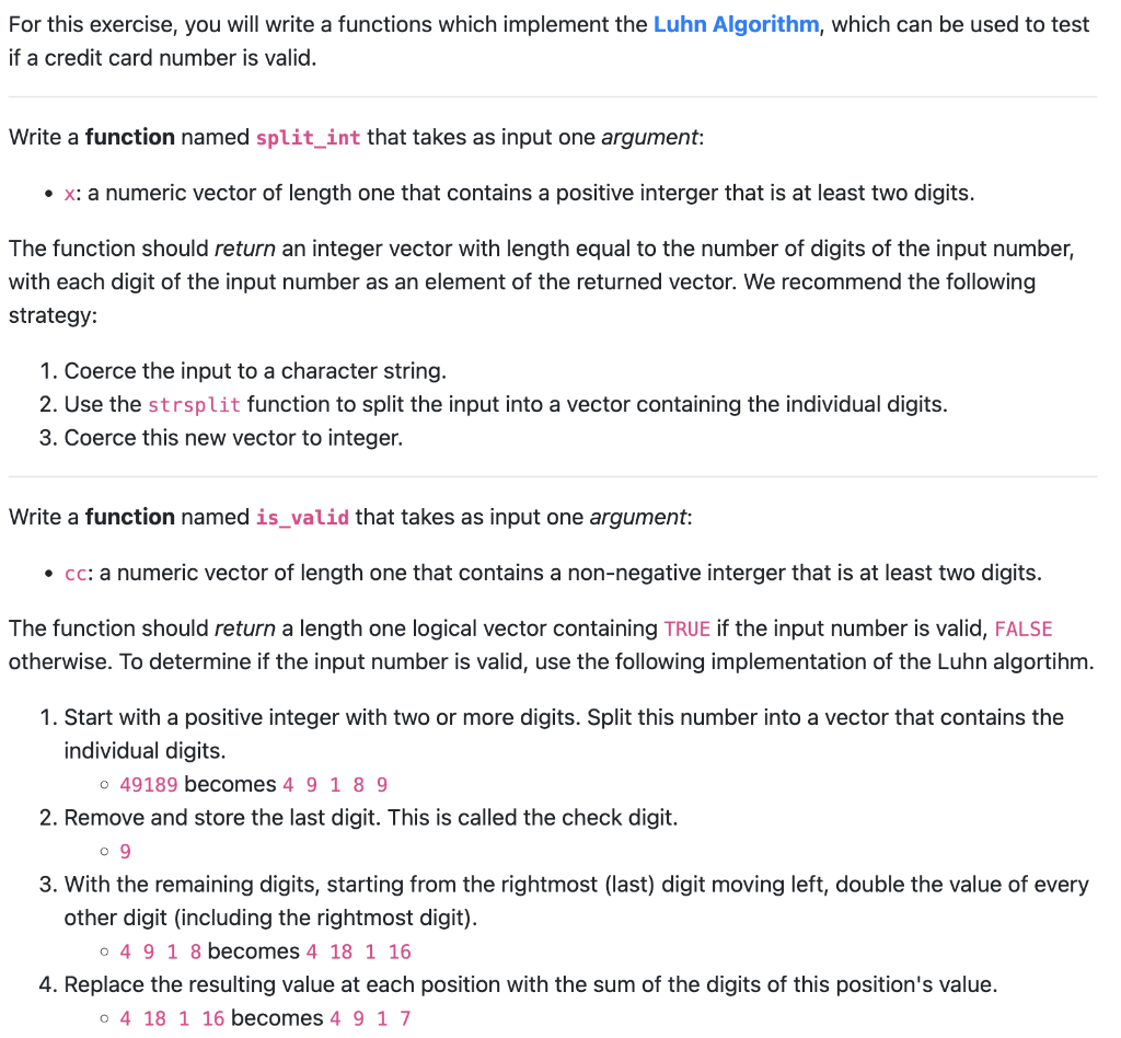 For this exercise, you will write a functions which | Chegg.com