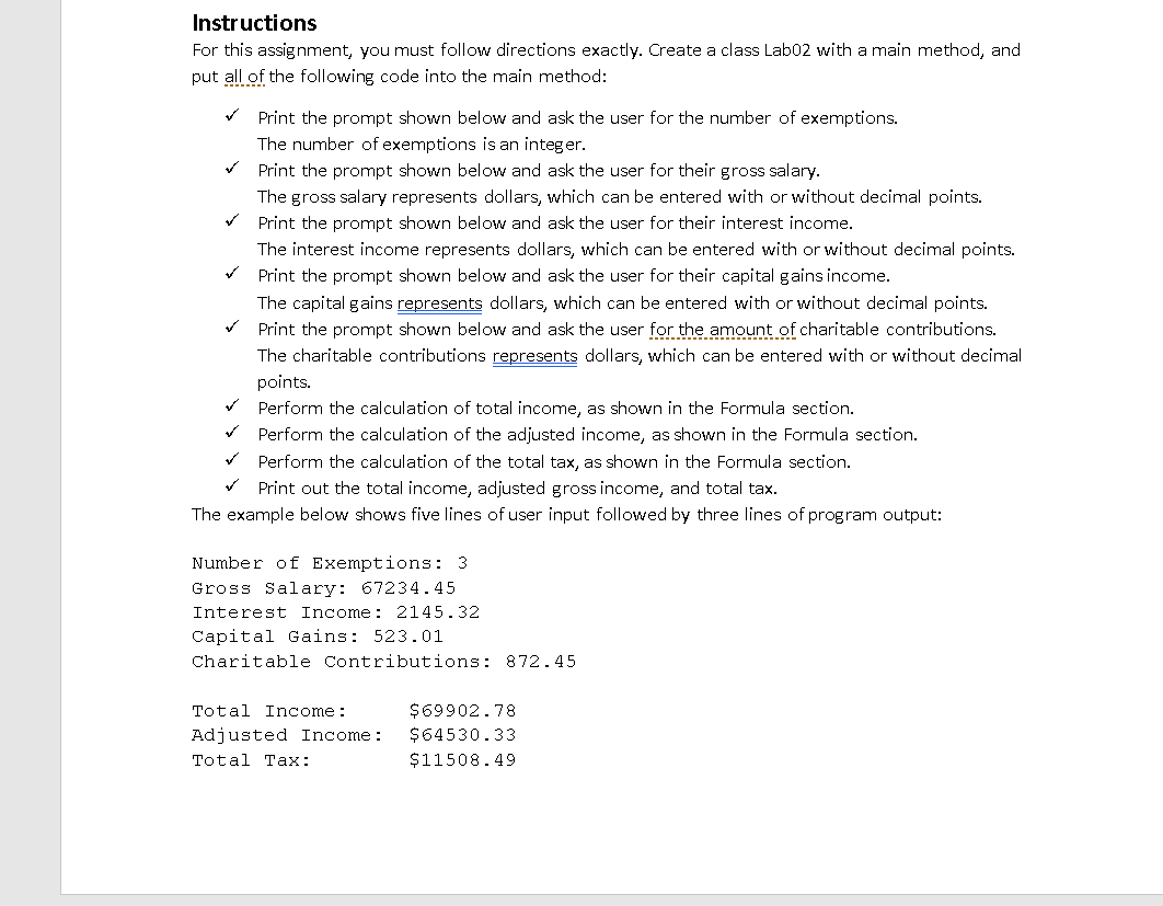 Solved I have to write a java code that meets the | Chegg.com