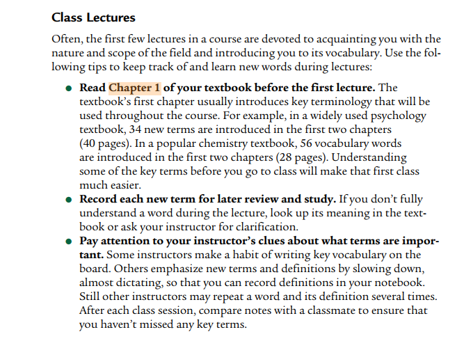 Solved 3. Read and reflect on ‘Class Lecture’ bullet points | Chegg.com