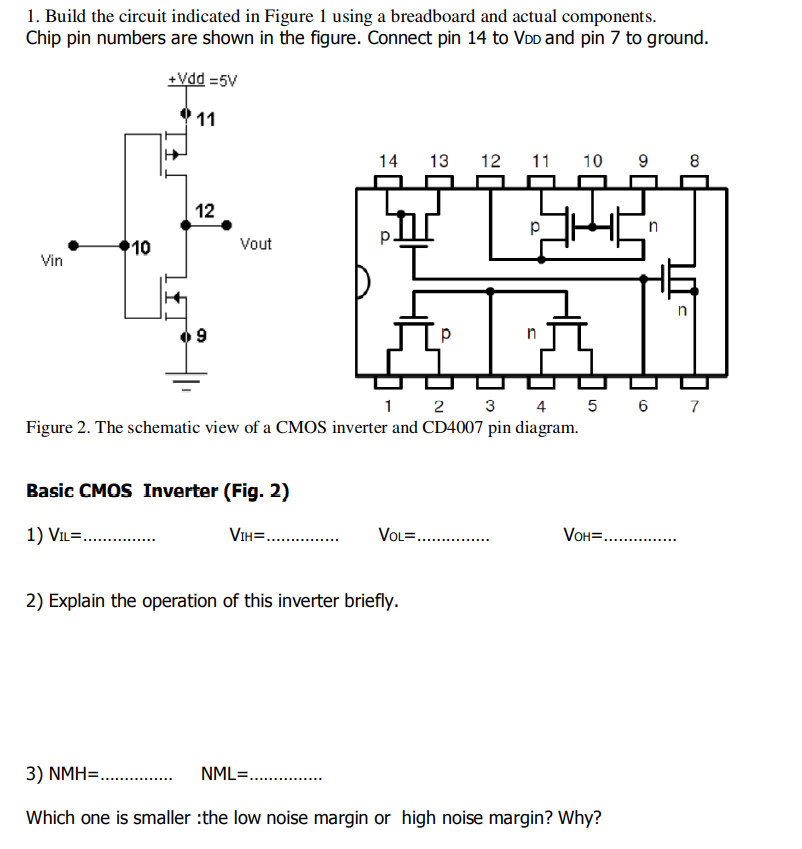 Solved 1. Build the circuit indicated in Figure 1 using a | Chegg.com