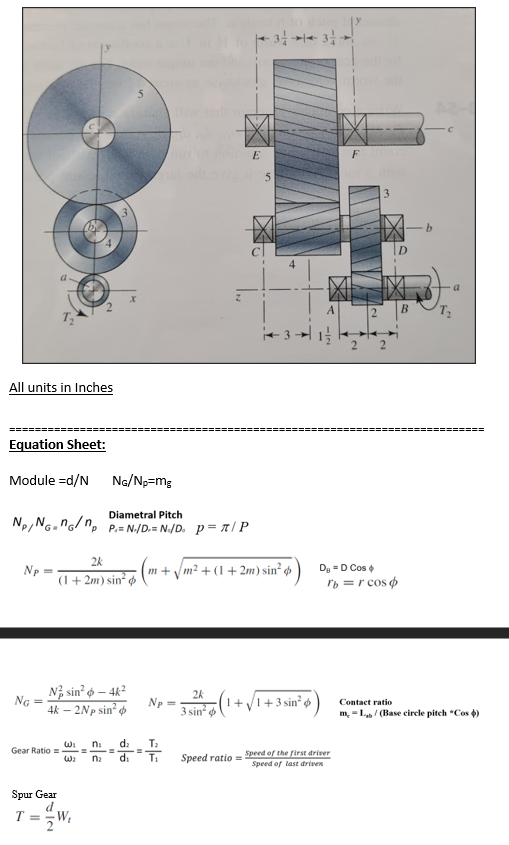Solved The figure shows a double-reduction helical gear | Chegg.com