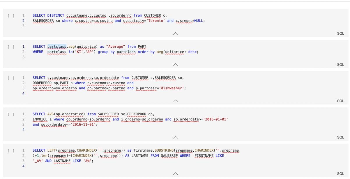 ASAP I have these 7 queries, I am getting errors for | Chegg.com