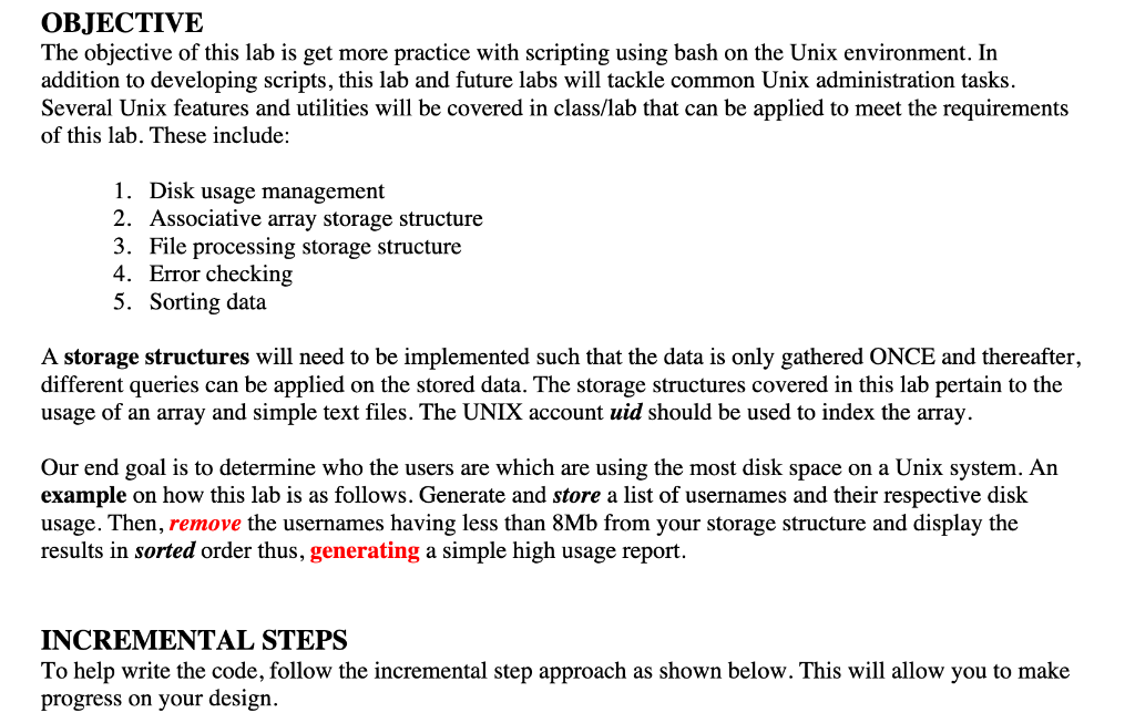 Solved Subject: Shell Programming Please include | Chegg.com