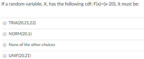 Solved If a random variable, X, has the following cdf: | Chegg.com