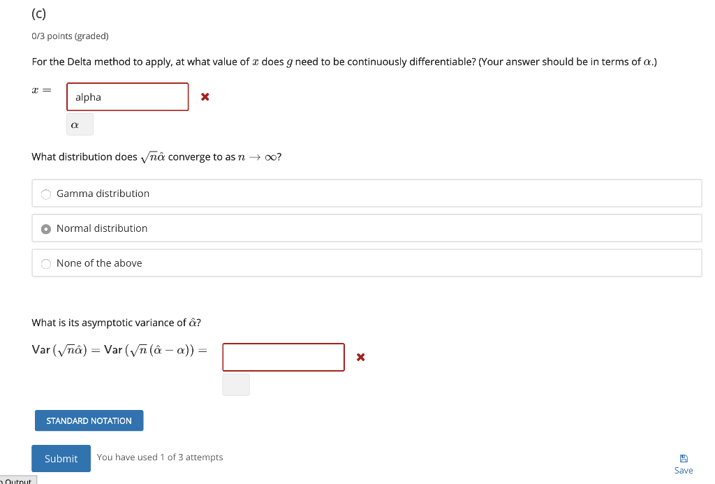 Solved For the Delta method to apply, at what value of does | Chegg.com