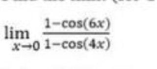 Solved lim 1-cos(x) x=01-cos(4x) | Chegg.com