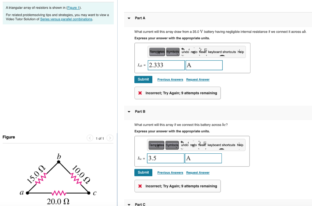 Solved A triangular array of resistors is shown in Figure | Chegg.com