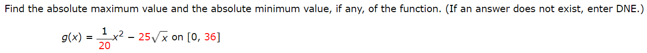 Solved Find The Absolute Maximum Value And The Absolute
