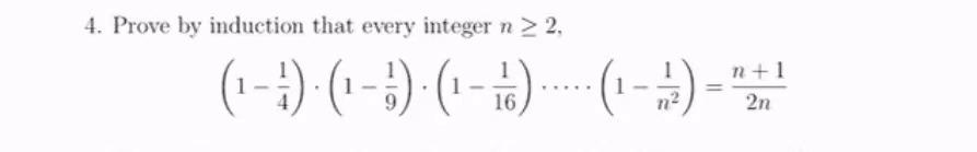 Solved 4. Prove by induction that every integer n > 2. n +1 | Chegg.com