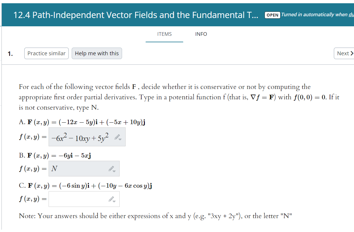Solved 12.4 Path-Independent Vector Fields and the | Chegg.com