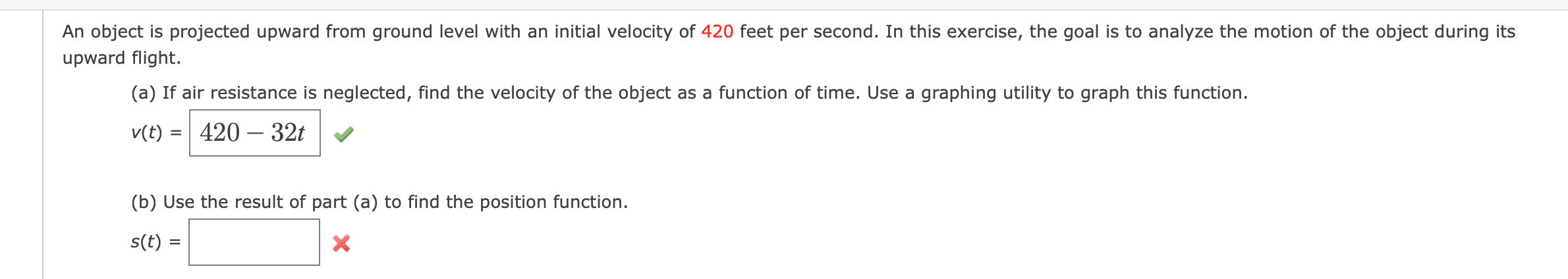 Solved An object is projected upward from ground level with | Chegg.com