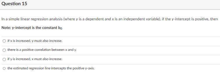 Solved In a simple linear regression analysis (where y is a | Chegg.com
