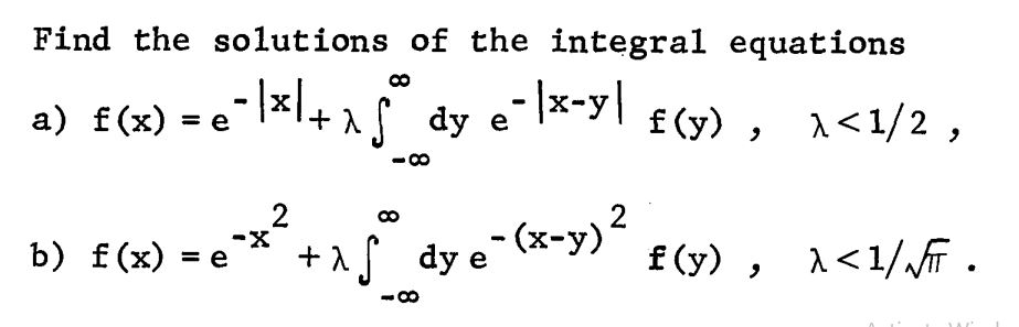 Solved Find the solutions of the integral | Chegg.com