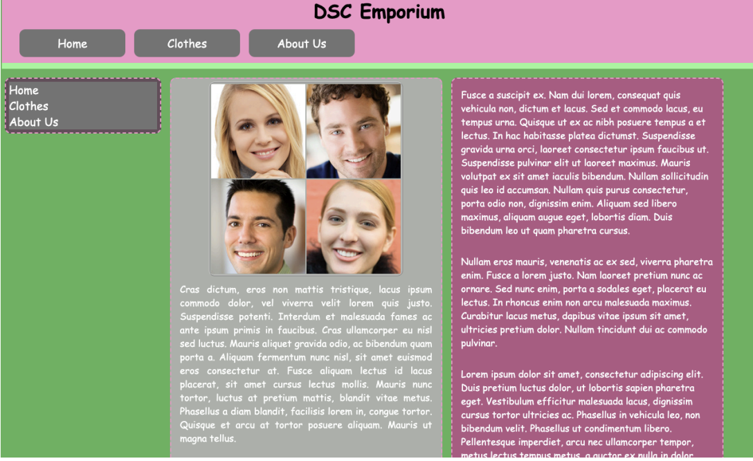 Solved DSC Emporium Fusce a suscipit ex. Nam dui lorem, | Chegg.com